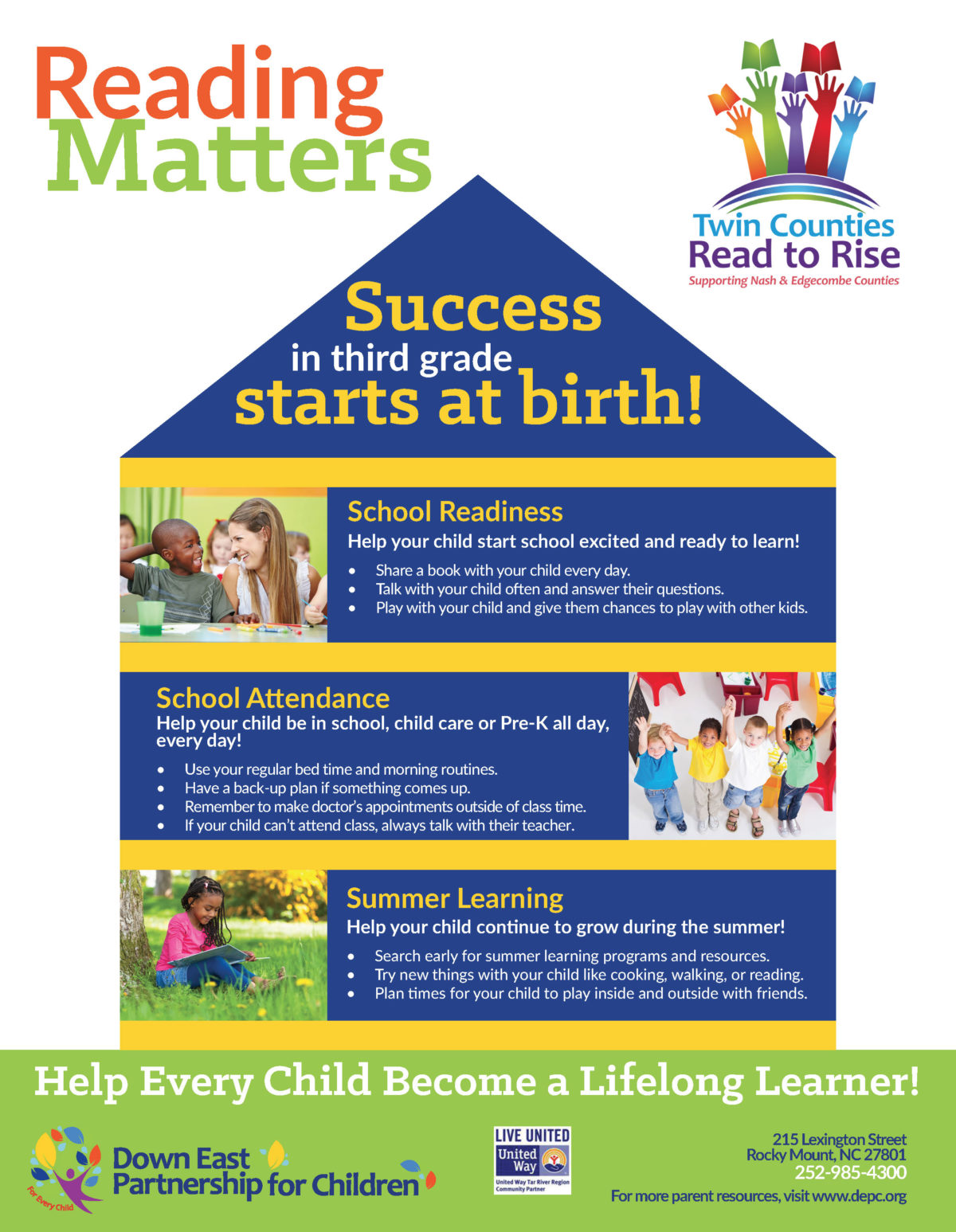 Twin Counties Read to Rise – The Down East Partnership for Children